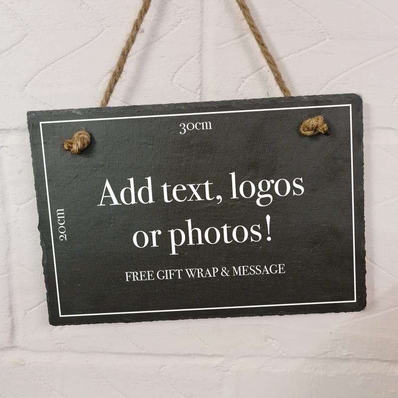 Hanging Slate Sign – Apollo Printing